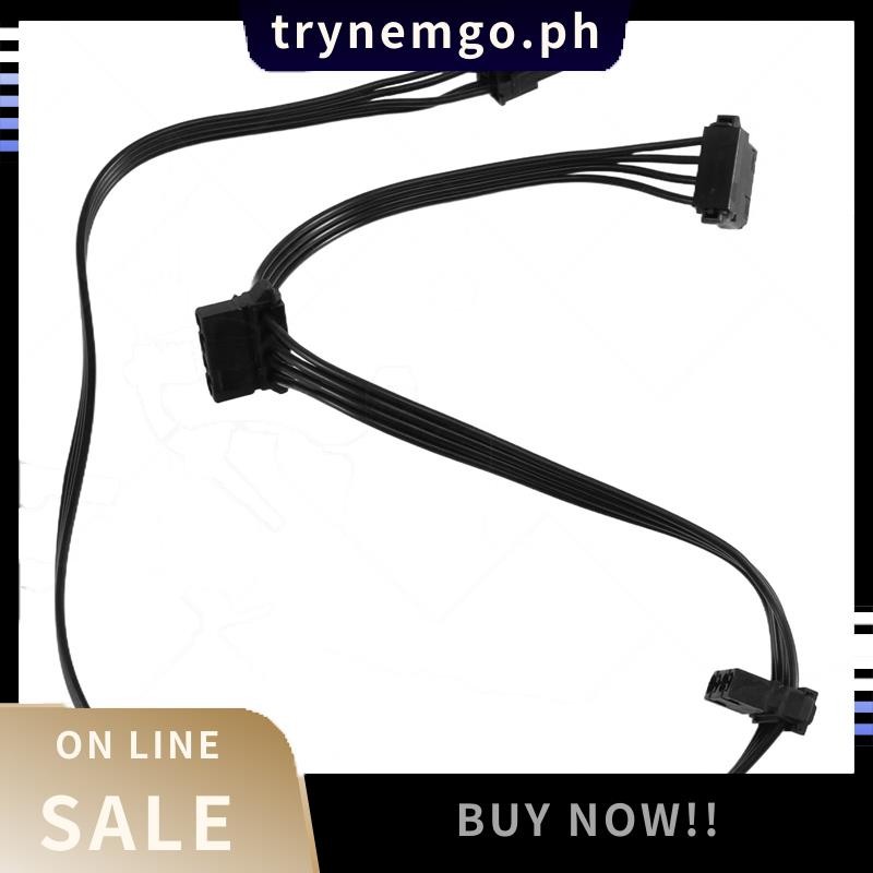 Available PCIe 6 Pin 1 to 3 Molex IDE Power Supply Cable Modular PSU 4 ...