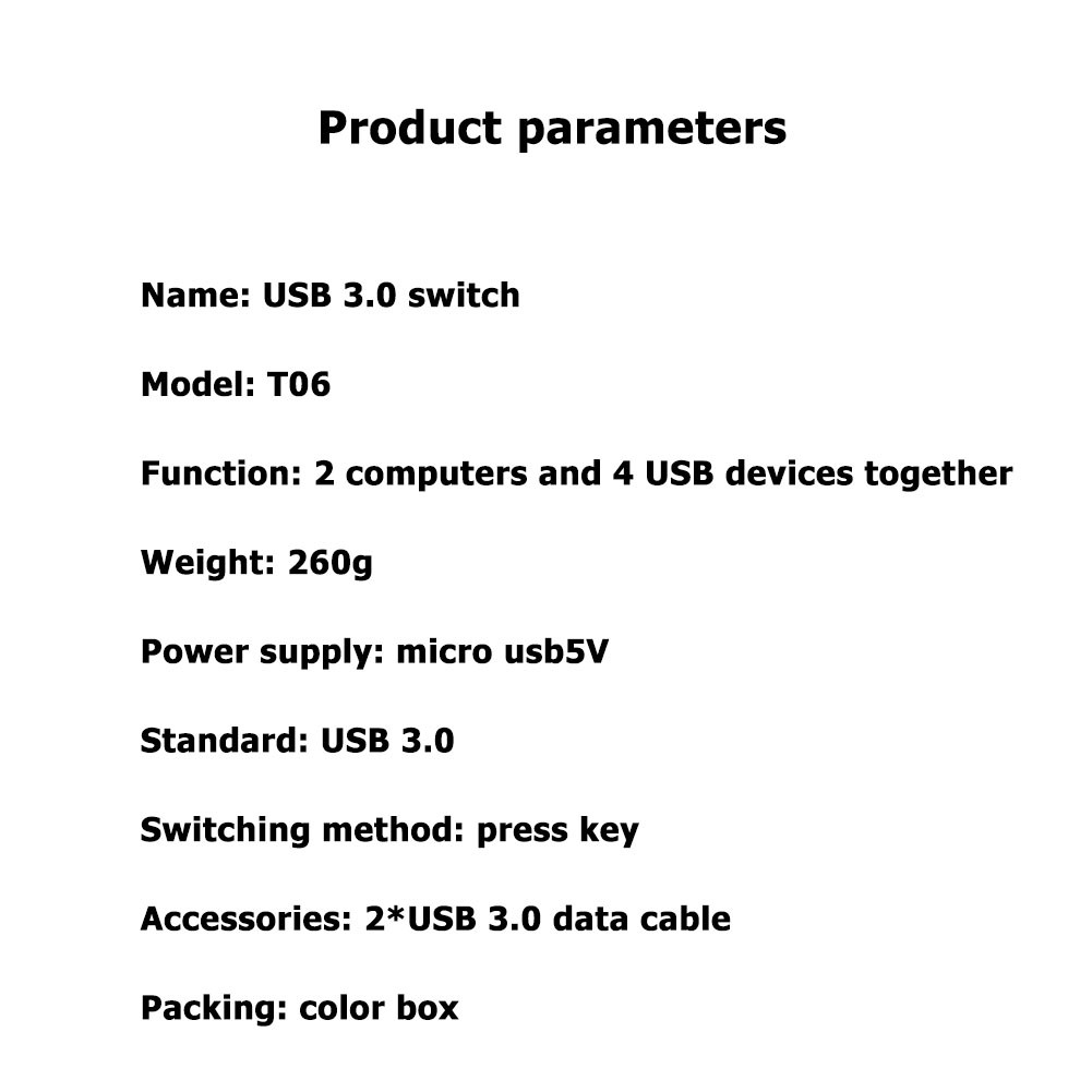 2x4 USB 3.0 Switcher 2 PCs Sharing 4 USB Devices for Keyboard Mouse ...
