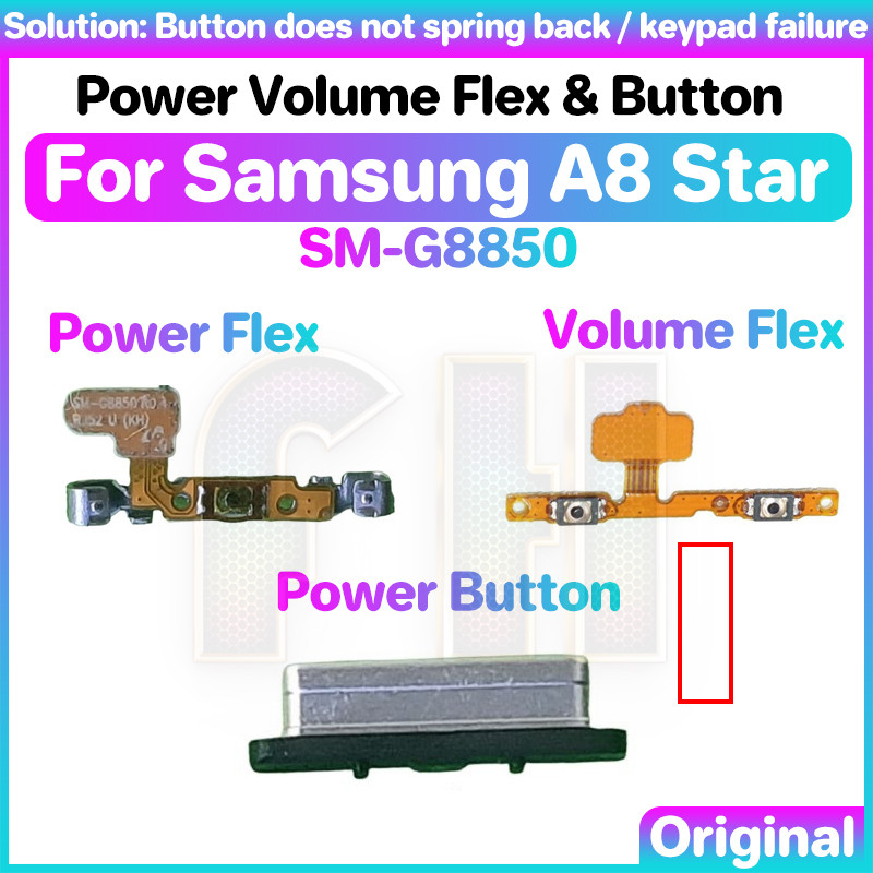 Power Volume button flex For Samsung A8 Star SM-G8850 G8850 G8850F ...