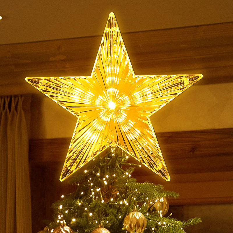 Christmas Decoration Products - Christmas Tree Top Lights - Shining ...