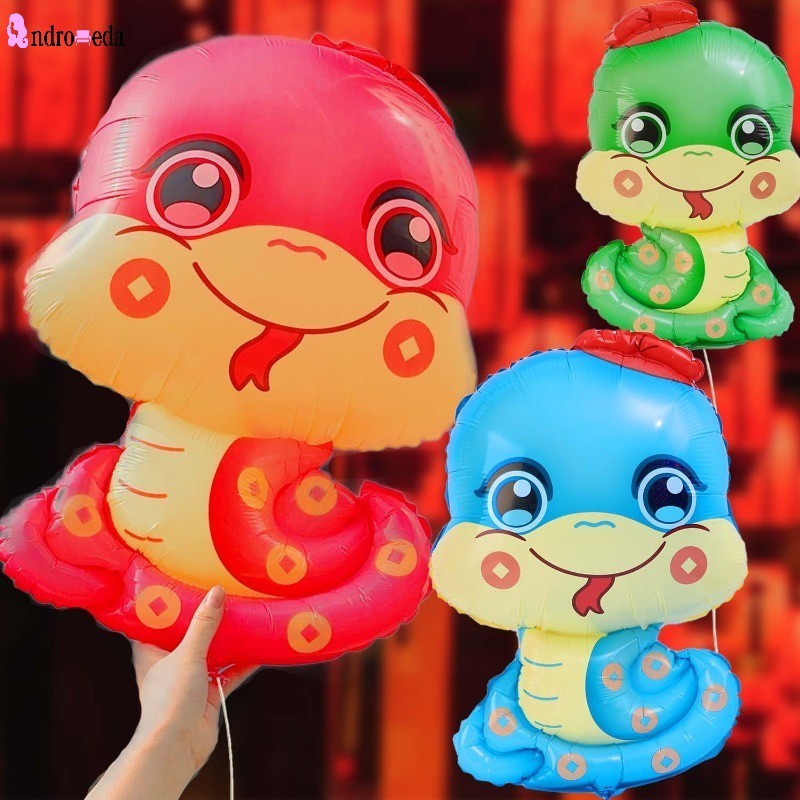 Retro Festive Atmosphere 2025 Chinese New Year of Snake Large Cartoon ...
