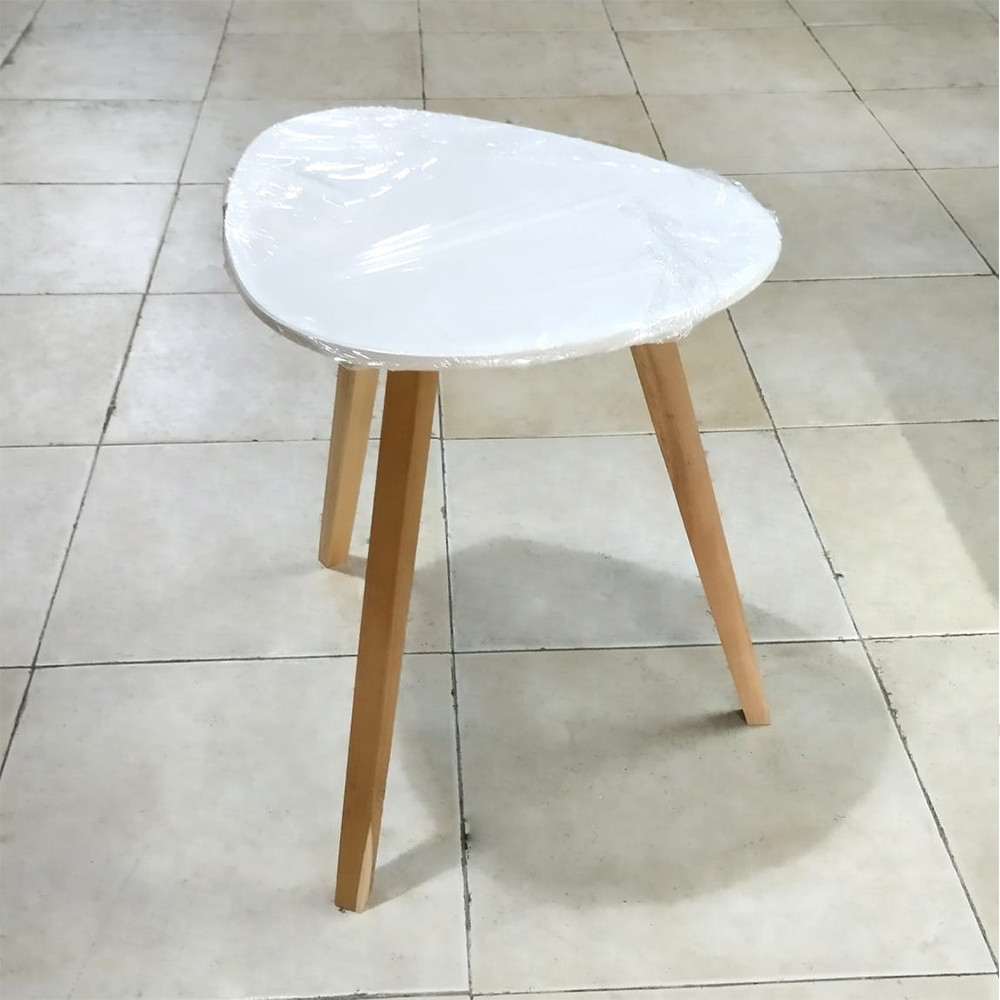 KAYU Modern Minimalist Coffee Table with Wooden Legs / Semi-Nesting ...