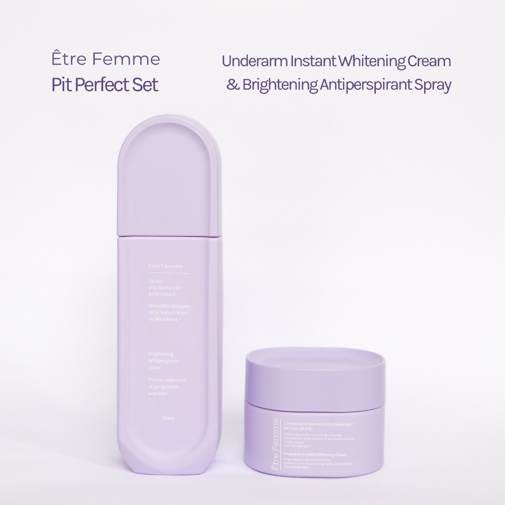 Etre Femme Pit Perfect Set: Underarm Whitening Cream 50g & Brightening ...
