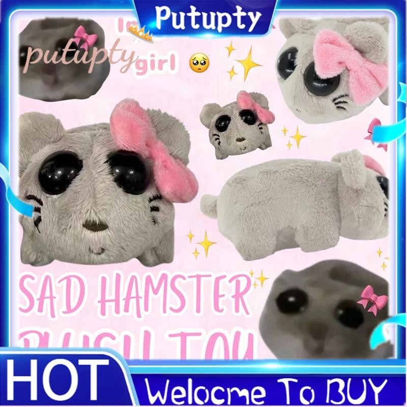 Sad Hamster Plush, Hamster Toys, Sad Hamster Meme Plush Toy with Built ...