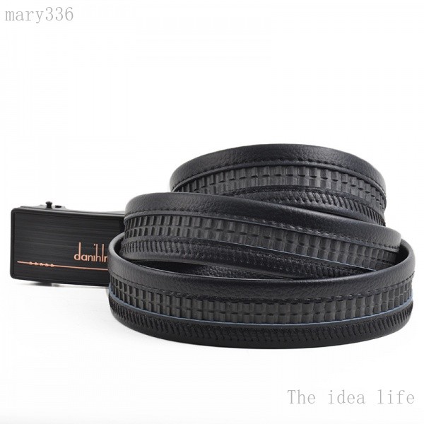 Pvc Belt Belt Soft No Buckle Automatic Buckle Lychee Pattern Full Tooth ...