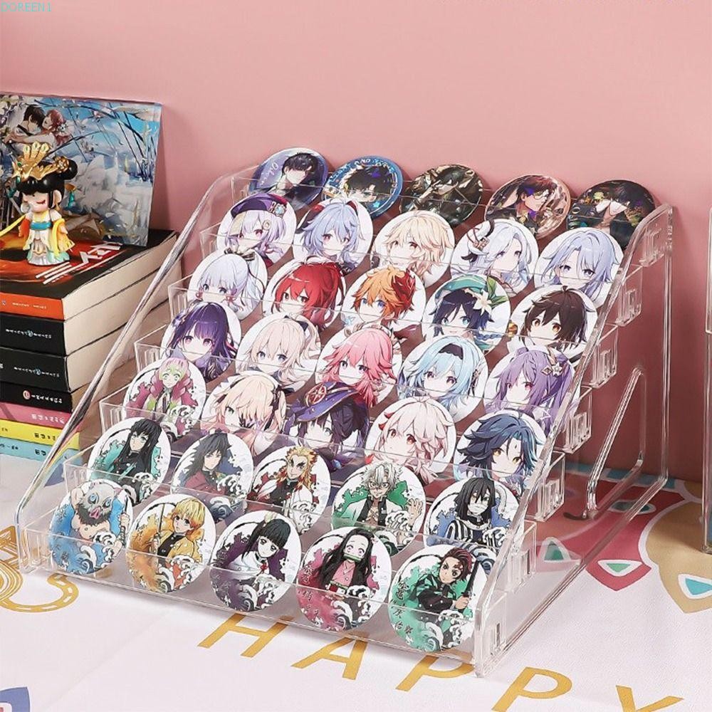 DOREEN1 Ladder Display Rack, Badge Storage Rack Desktop Organizer Bar ...