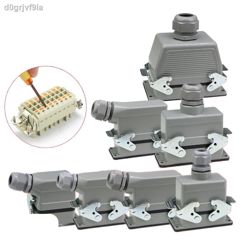 Shrapnel crimping rectangular heavy-duty connector HE-6 core 10 core 16 ...
