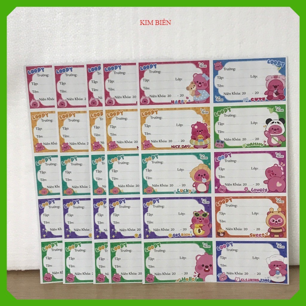 Set of 50 HOT TREND CAPYBARA notebook labels, (10 boxes) - 5 sheets ...