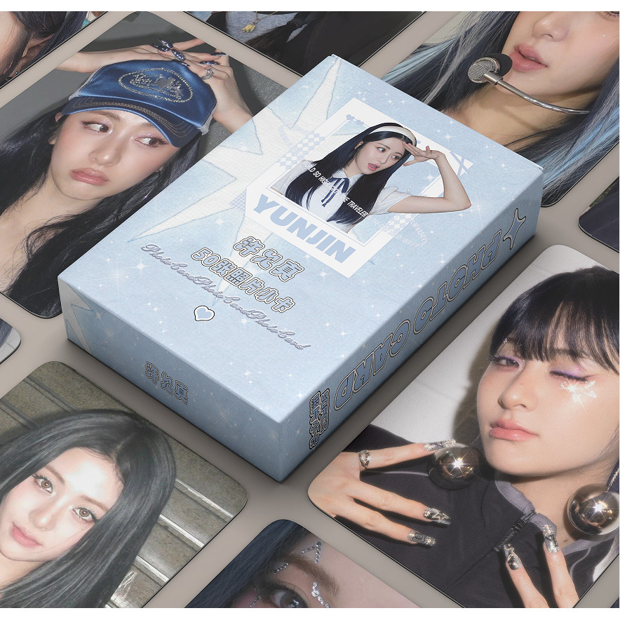 50-55pcs LE SSERAFIM Laser HOLOGRAPHIC LOMO Cards Sakura CHAEWON YUNJIN ...