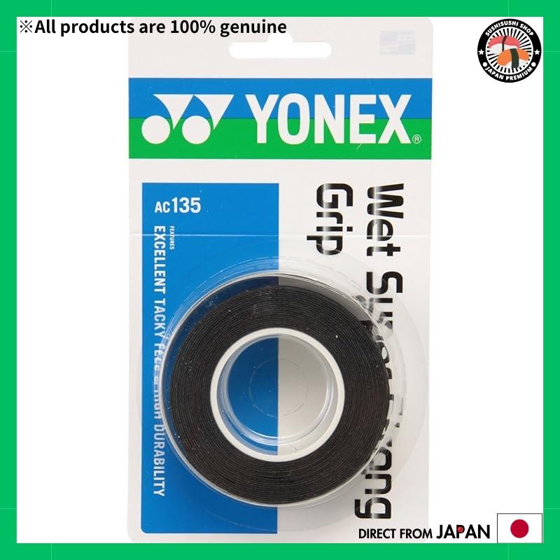YONEX Tennis Badminton Grip Tape Wet Super Strong Grip (3-Pack) AC135 ...