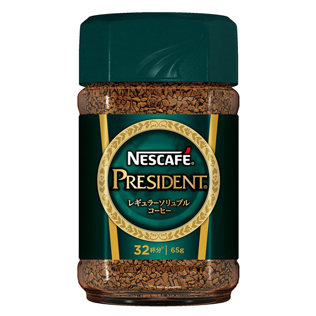 Direct from Japan Nescafe President 65g 32 cups bottle regular soluble ...