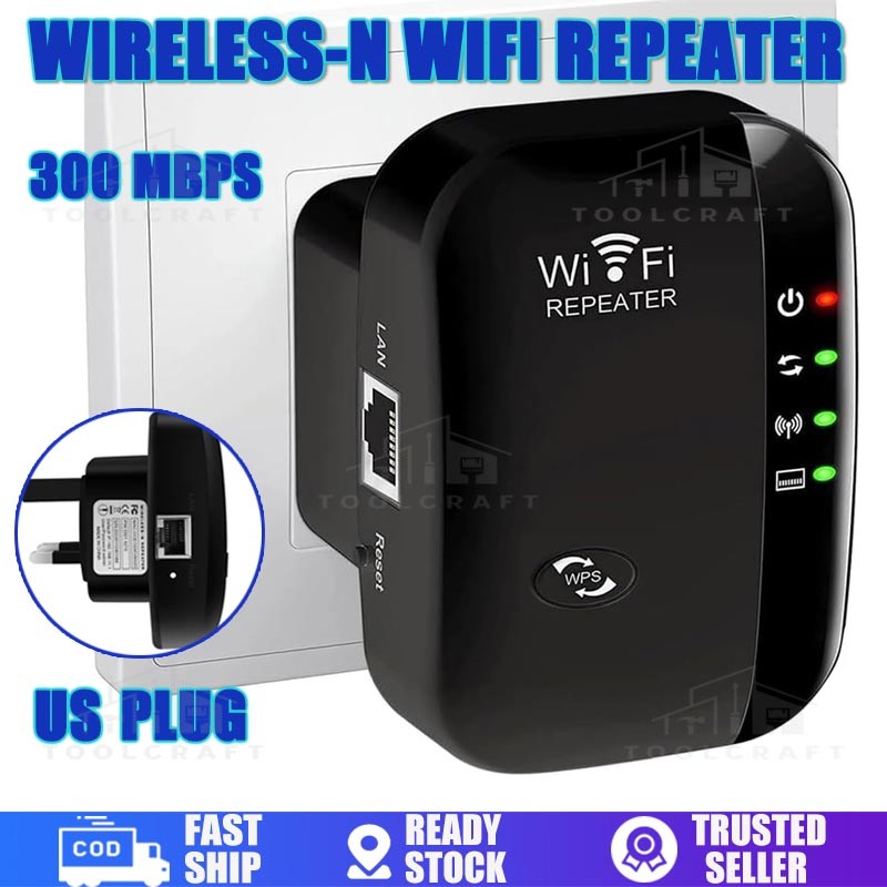 300 Mbps Wireless-N Wifi Repeater Extender Router Booster Router Fast ...