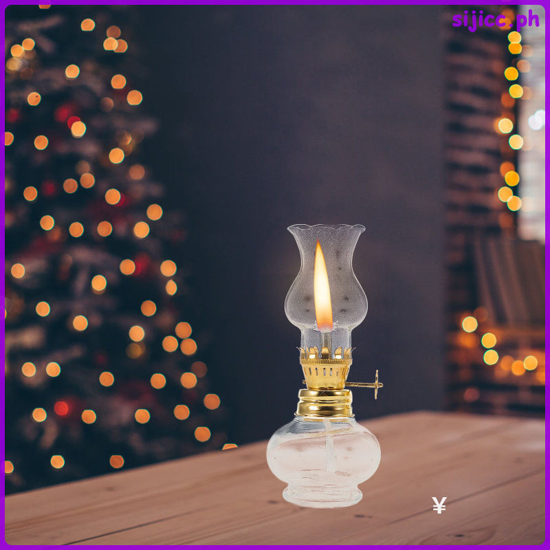 Small Glass Oil Lamp 2 Pcs Retro Kerosene Lamps sijicc | Shopee Philippines