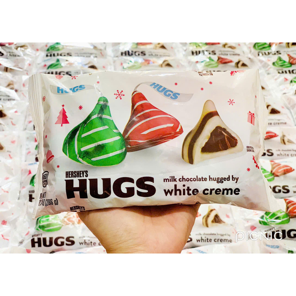 Hershey's Hugs American standard milk chocolate hug white creme kisses ...