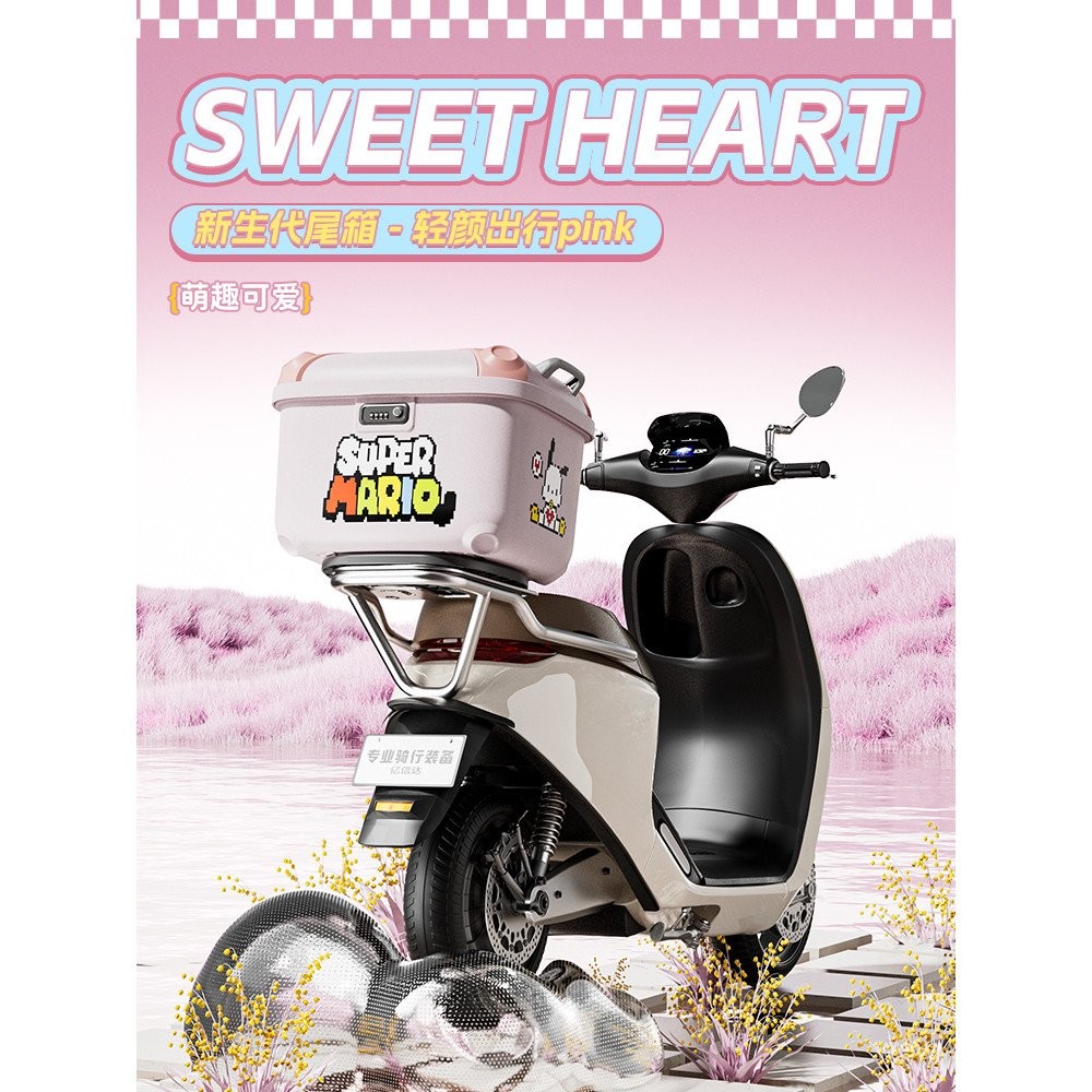 Electric Vehicle Trunk Universal Large Capacity Tail Box with Password ...