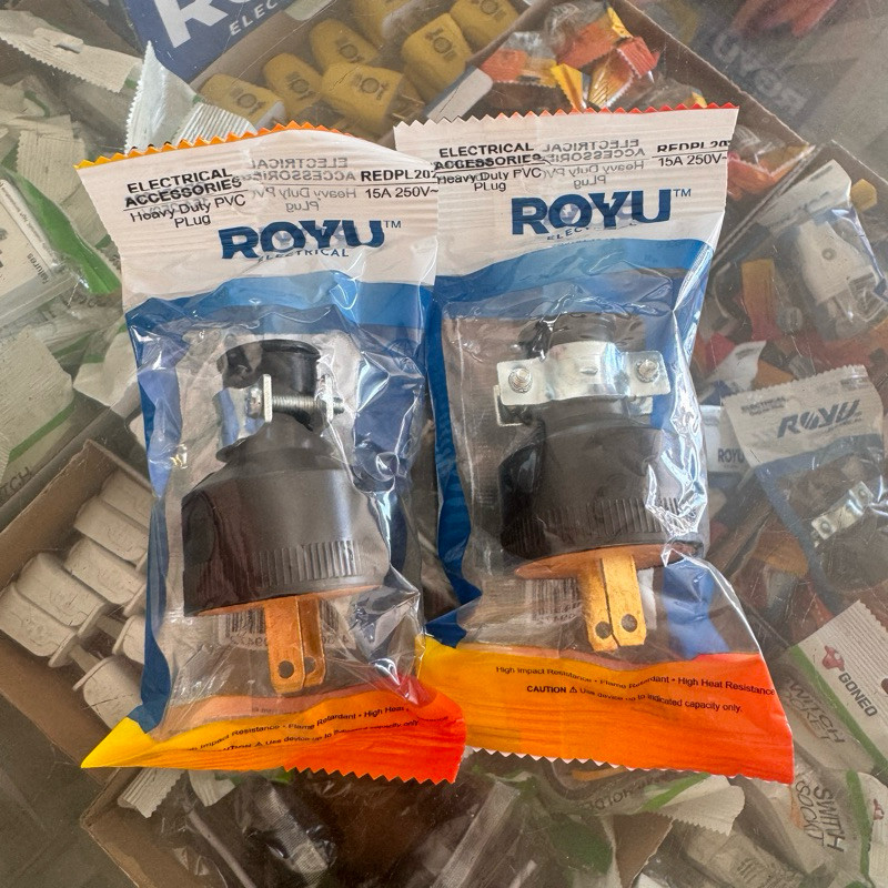 ORIGINAL Royu Heavy Duty Plug 15A REDPL202 | Shopee Philippines