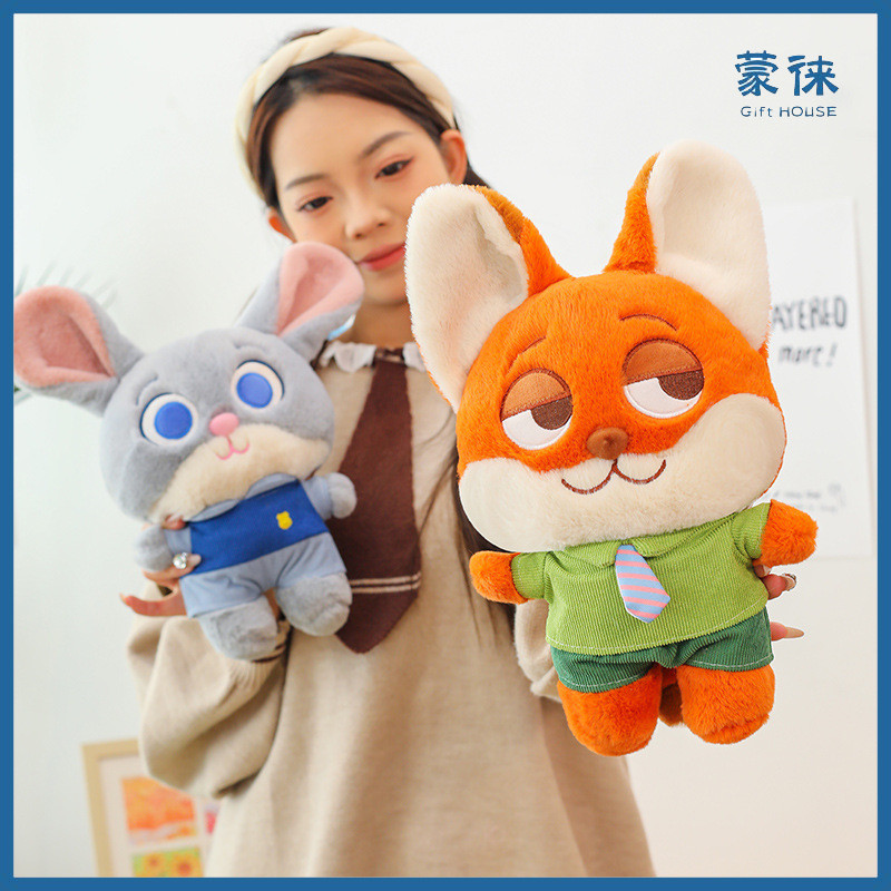 Zootopia Judy & Nick Plush Doll- Disney Cute Stuffed Animal, Flash ...