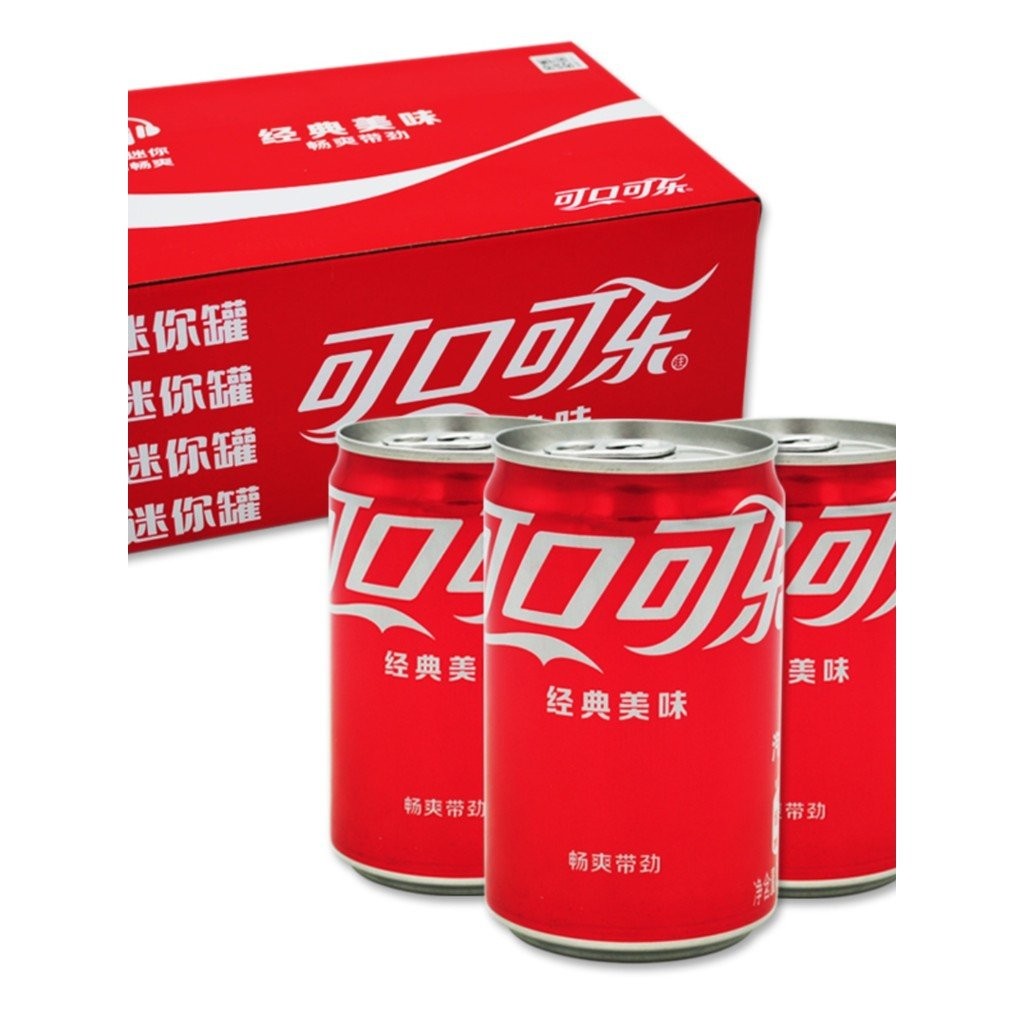 Coca Cola mini Classic Mini Cola200ml*12Can Small bottle of sugar Sugar ...