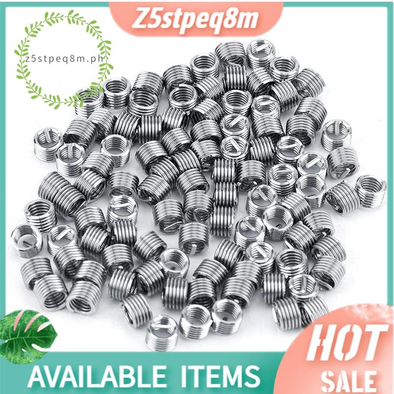 100Pcs Wire Insert Thread, M4 Heli Coil Thread Repair Stainless Steel ...