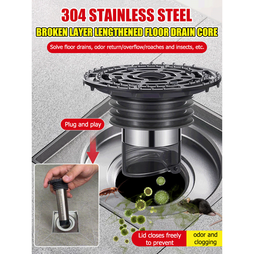 Extension tube floor drain cartridge Floor Drain Strainer Large ...