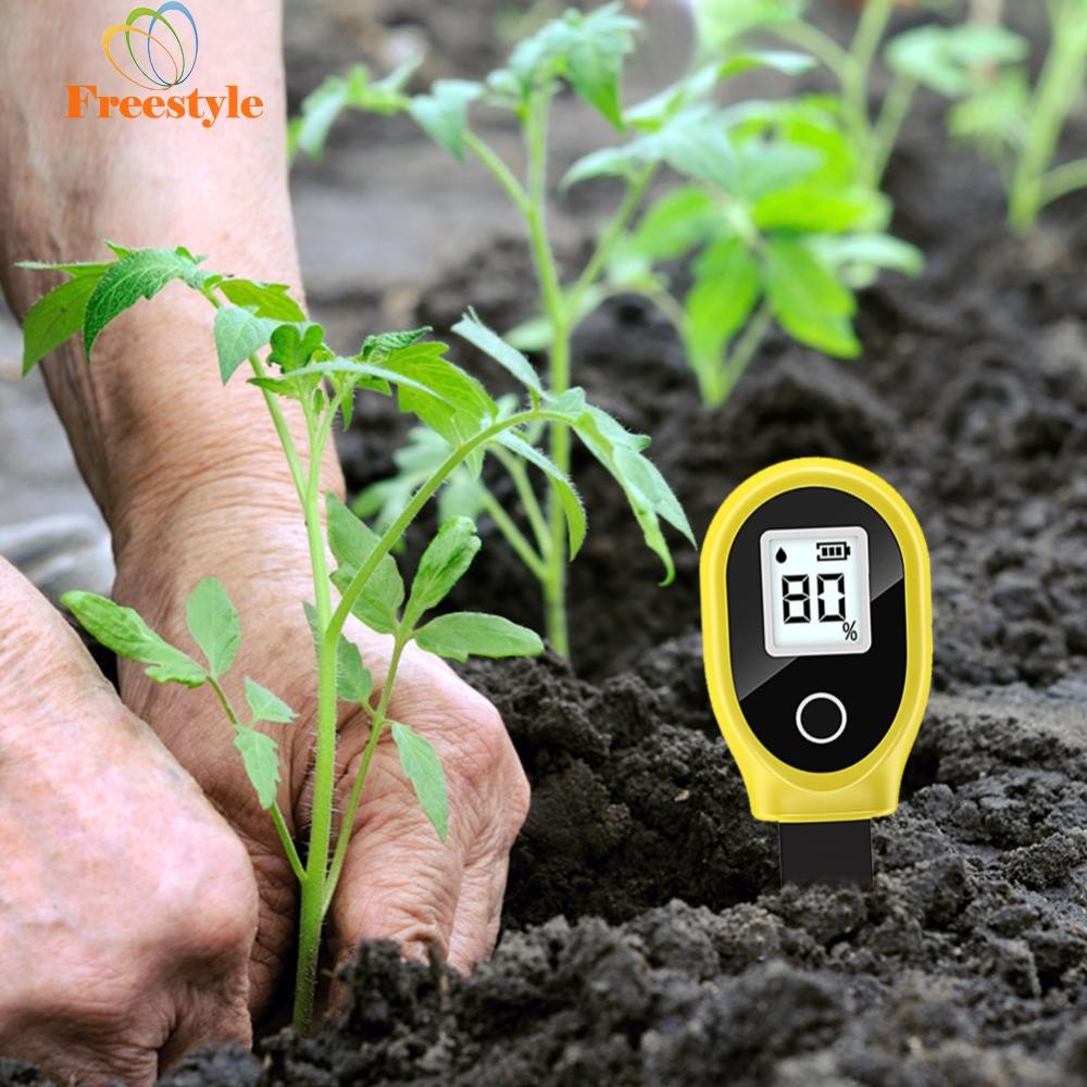 Soil Moisture Meter Digital LCD Plant Water Monitor for Indoor ...