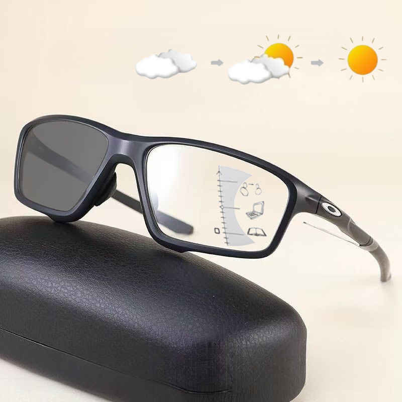 Photochromic And Double Vista Active Reading Eye Glasses Men Multifocal ...