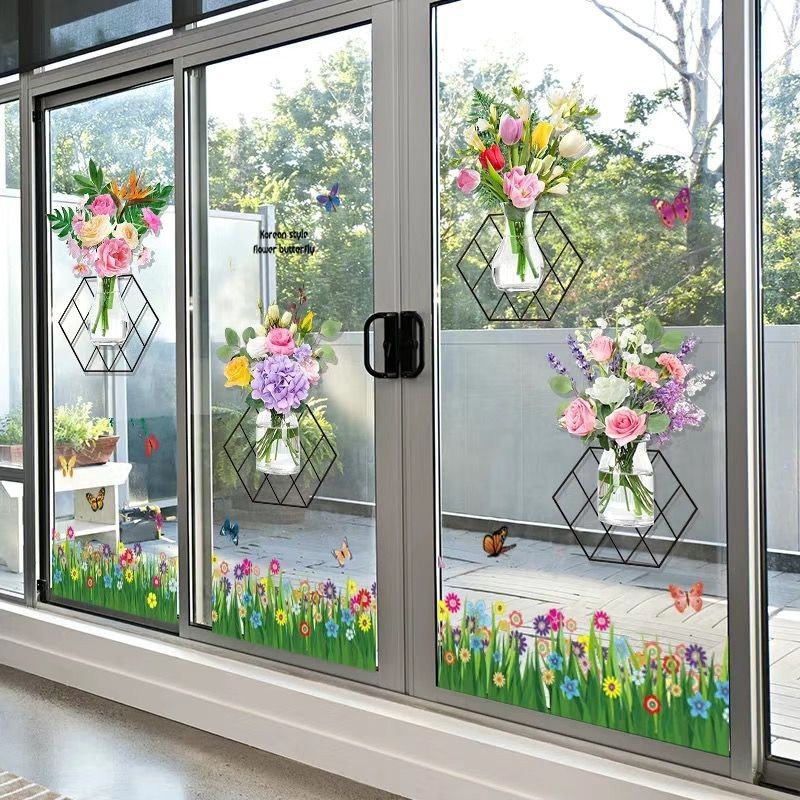 Creative Unique 3d Three-Dimensional Kitchen Balcony Glass Sliding Door ...