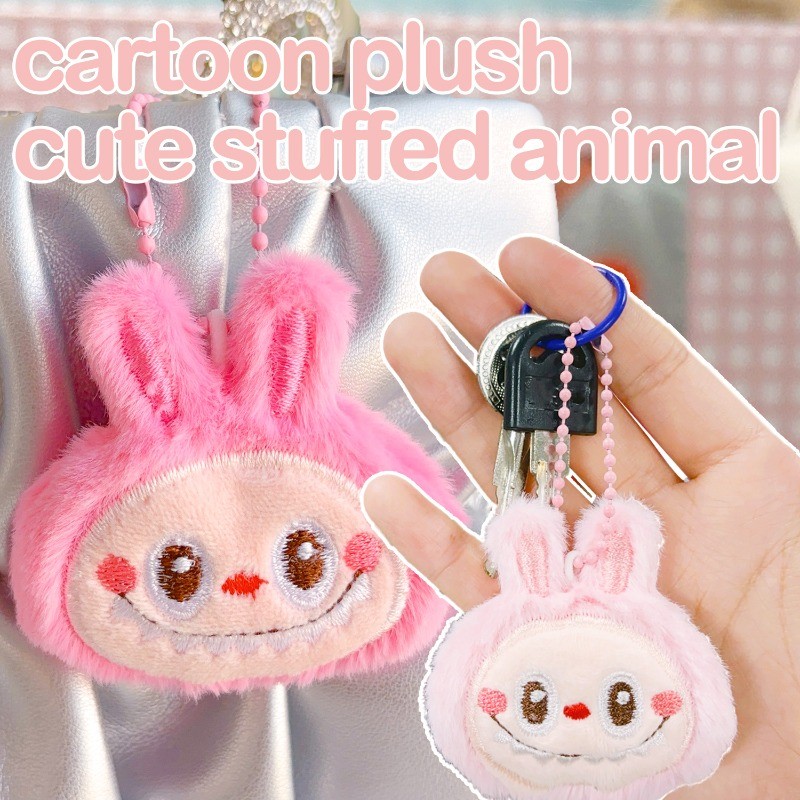 Cartoon Cute Labubu Plush Toys Dolls Keychains Backpack Small Items ...