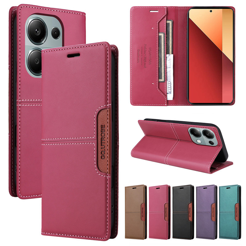 Casing for Redmi Note 14 13 12 11 10 9 Pro 14C 13C 12C 13R Red Flip ...