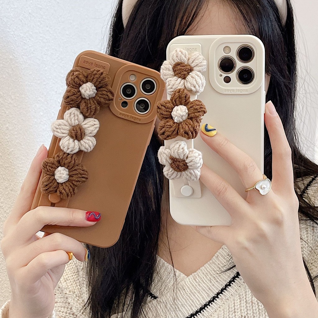 Flower Hand Band Silicone Case For Samsung A16 A06 A55 A35 A25 A15 A05s ...