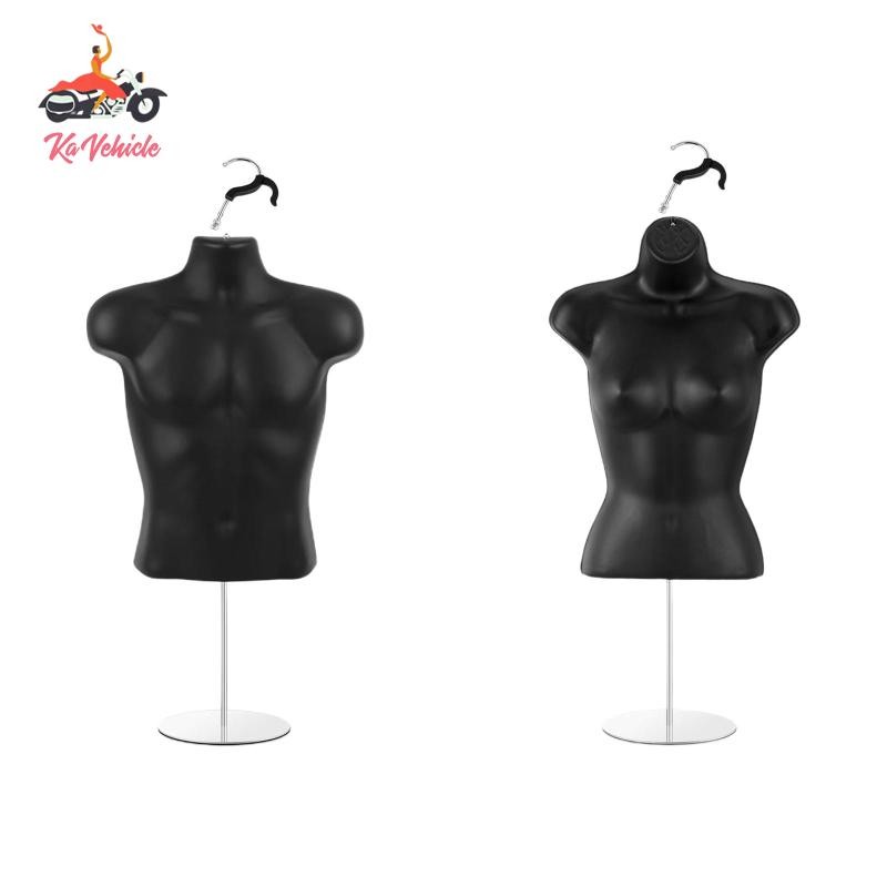 [Whstrong] Human Mannequin Body Torso Dress Form with Metal Base ...