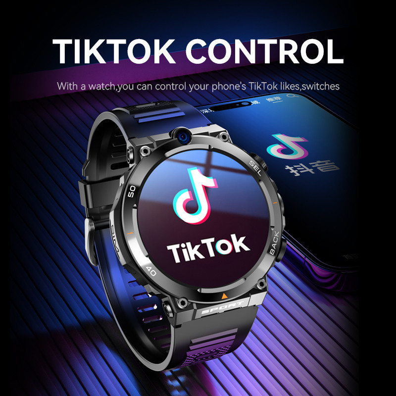 Android & Bluetooth Dual System Smart Watch For Men 4G Net SIM AMOLED ...