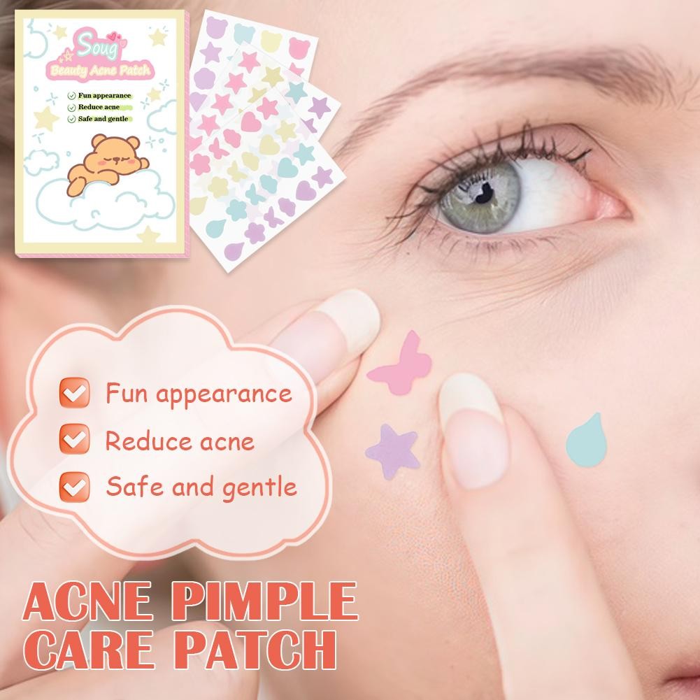 Soug Cute Colored Hydrocolloid Pox Sticker Skin Care Bear Sticker Patch ...
