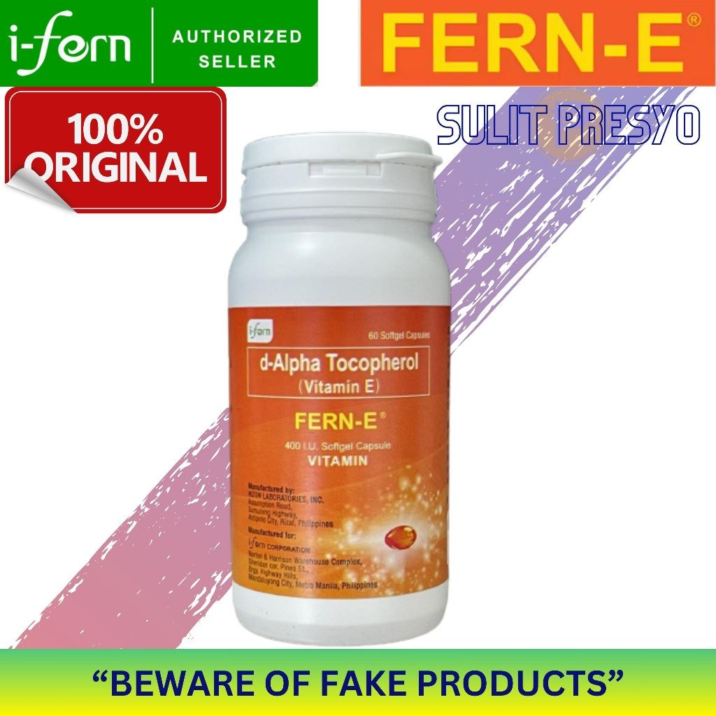 Fern E Food Supplement 60 Capsules | Shopee Philippines