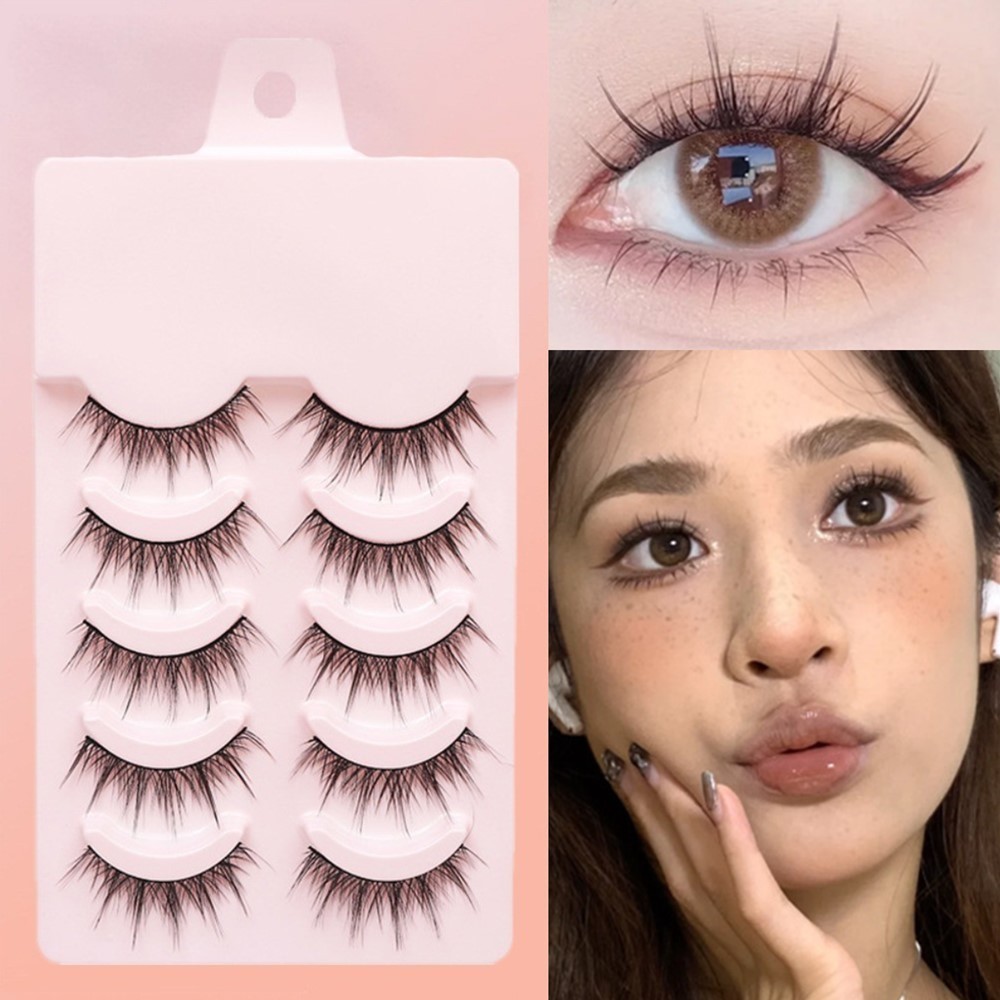 Comic Fake Eyelashes Natural Imitation Real Fake Eyelash Hard Stem ...