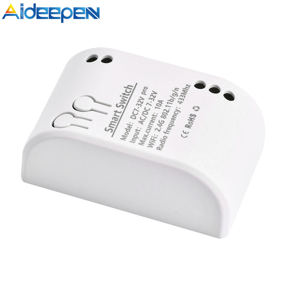 PP+Aideepen EWelink Smart WiFi Relay Module DC 5V 12V 24V Switch Relay ...
