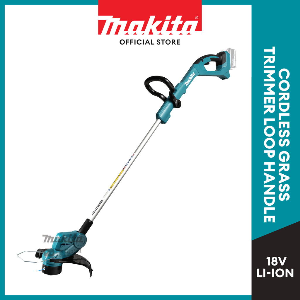 Makita 260mm (10-1/4″) Cordless Grass Trimmer, Loop Handle 18V LXT® Li ...