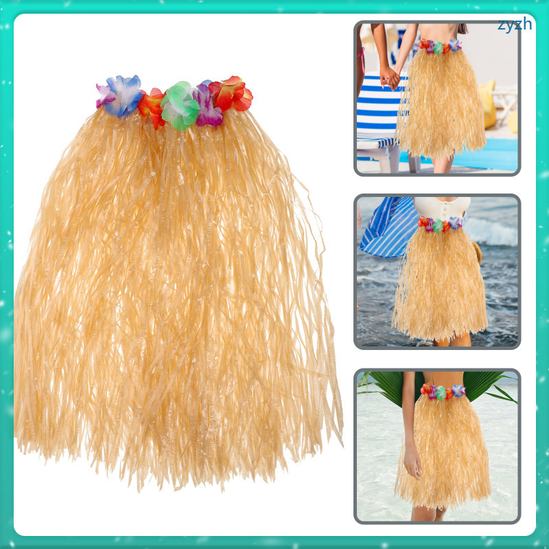 Hawaiian Hula Skirt Women Decor Luau Party Costumes Dancer Grass Child ...