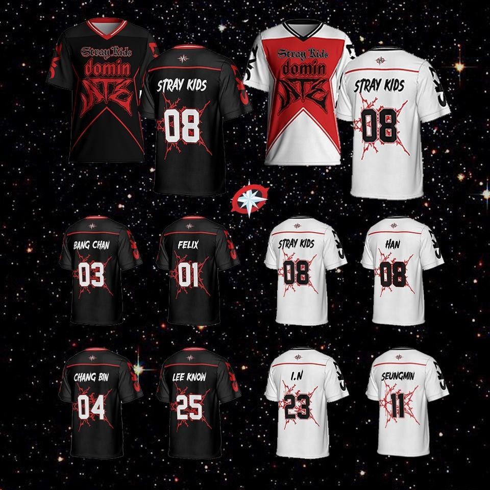 Stray Kids DominATE World Tour Football Jersey, Stray Kids World Tour ...