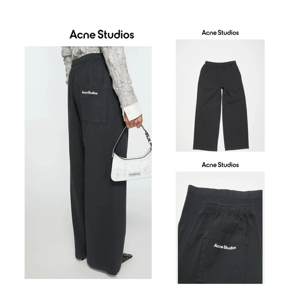 AC sports pants minimalist style pants letter logo flocking printing ...