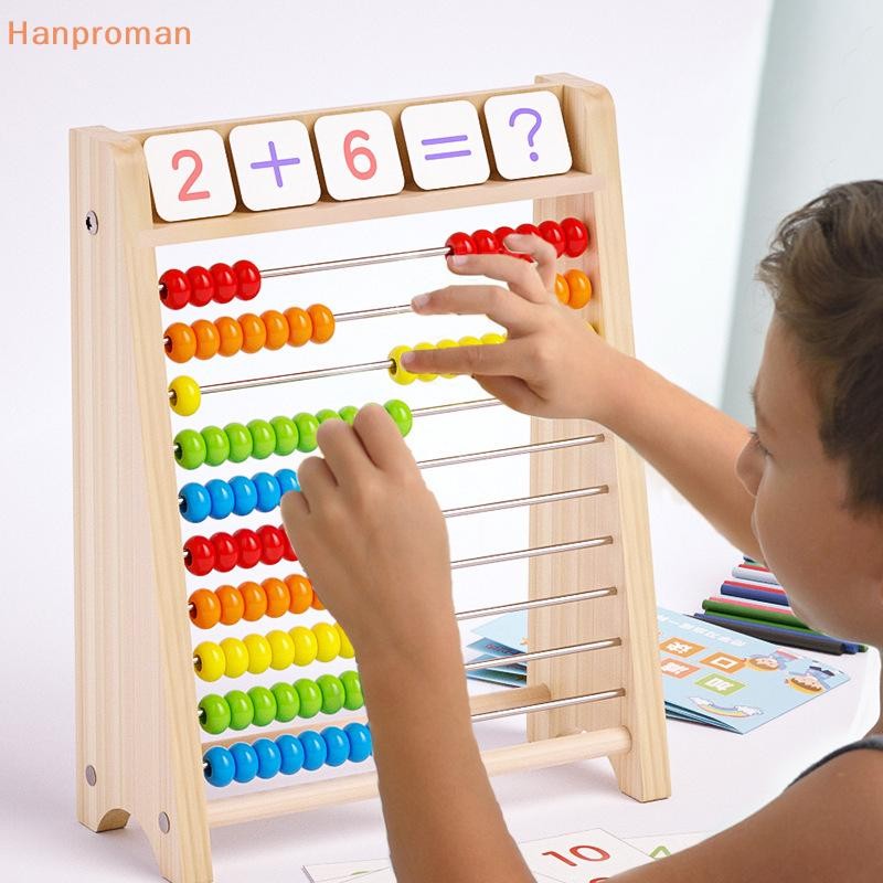 Hanproman> Classic Wooden Educational Counting Toy 100 Beads Preschool ...