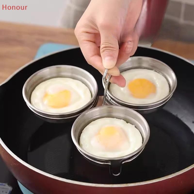[Honour] Stainless Steel Egg Poacher Poaching Pan Mould Egg Steamer ...