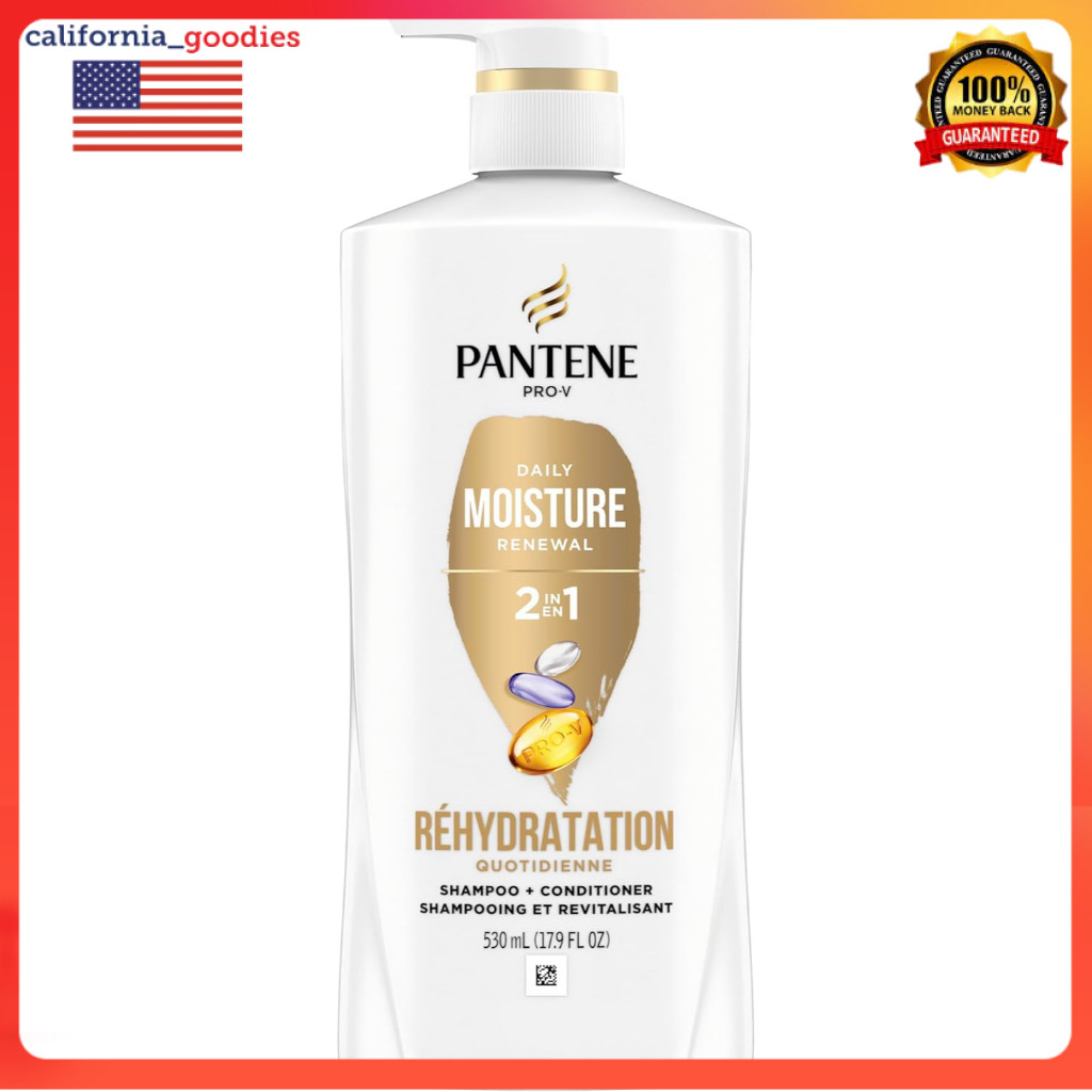 Pantene Daily Moisture Renewal 2-in-1 Shampoo & Conditioner, 530 mL ...