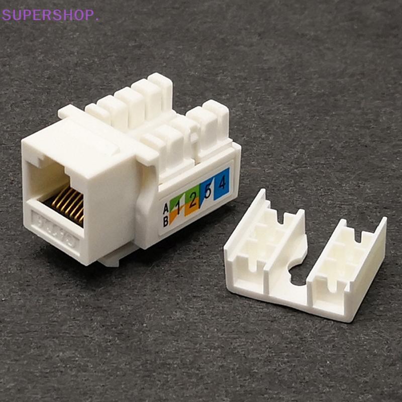 SUPERSHOP 5Pcs CAT6 RJ45 110 Punch Down Keystone Computer Module ...