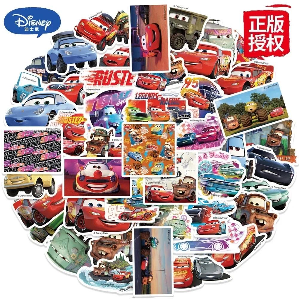 50PCS Disney Cartoon Cars Lightning McQueen Stickers Skateboard ...