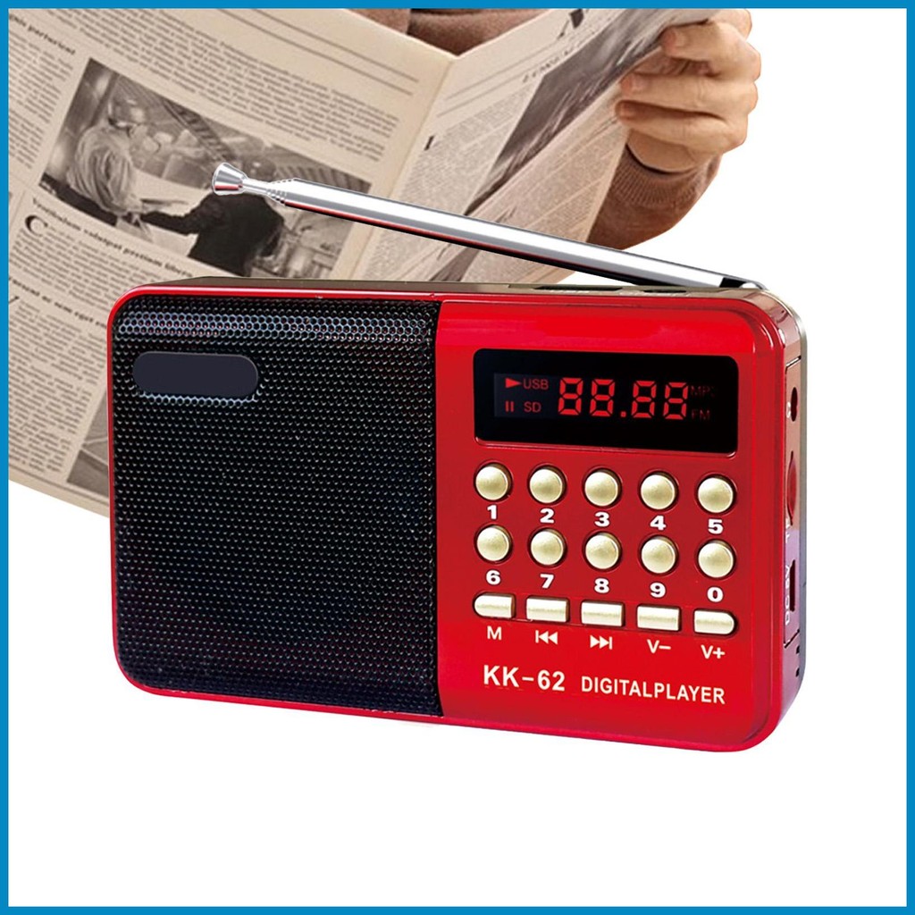 Small Radio Digital Card Speaker Device Small AM FM Portable Radio ...