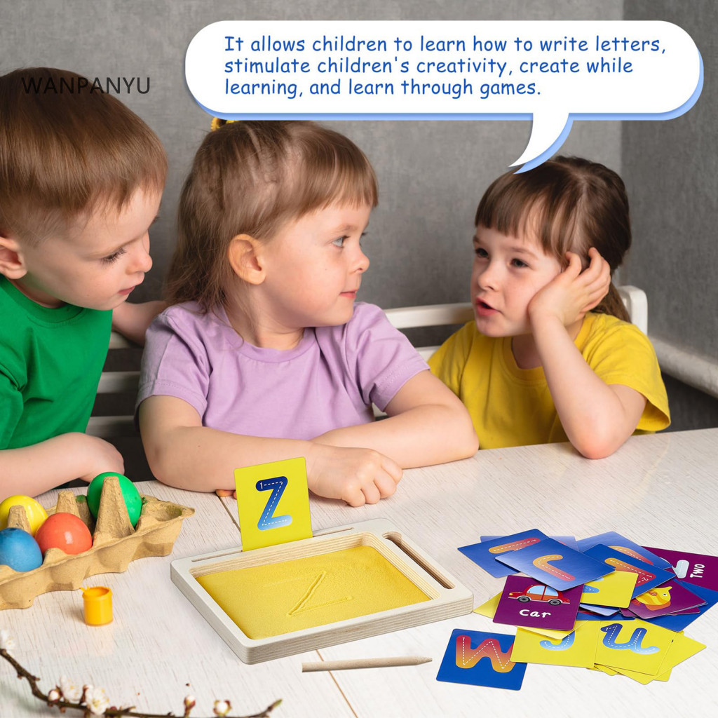 wanpanyu Wooden Sand Tray Preschool Learning Sand Tray Kids Sand Tray ...