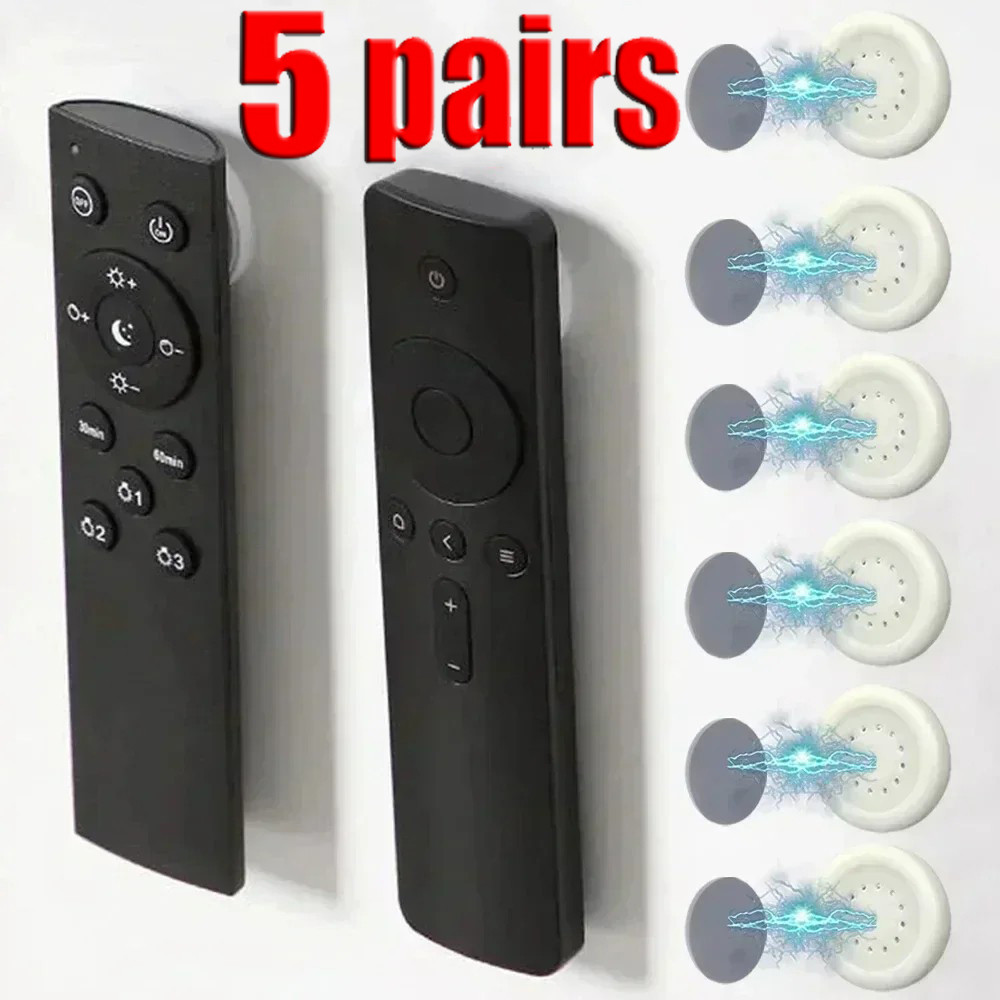 Magnetic Remote Control Holder - Wall Mount Anti-Lost Magnet Storage ...