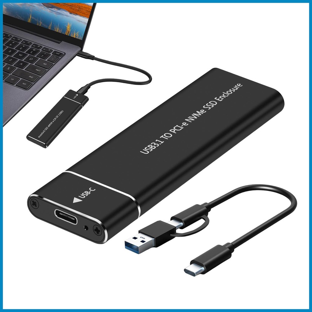 M.2 NVMe SSD Enclosure USB3.1 Gen 2 To M.2 NVMe Enclosure 10Gbps USB3.1 Gen 2 To M.2 NVMe ...