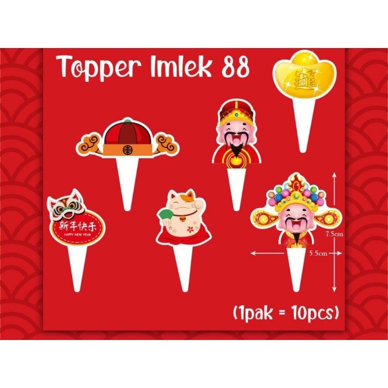 Chinese New Year Topper contains 10 pieces | Shopee Philippines